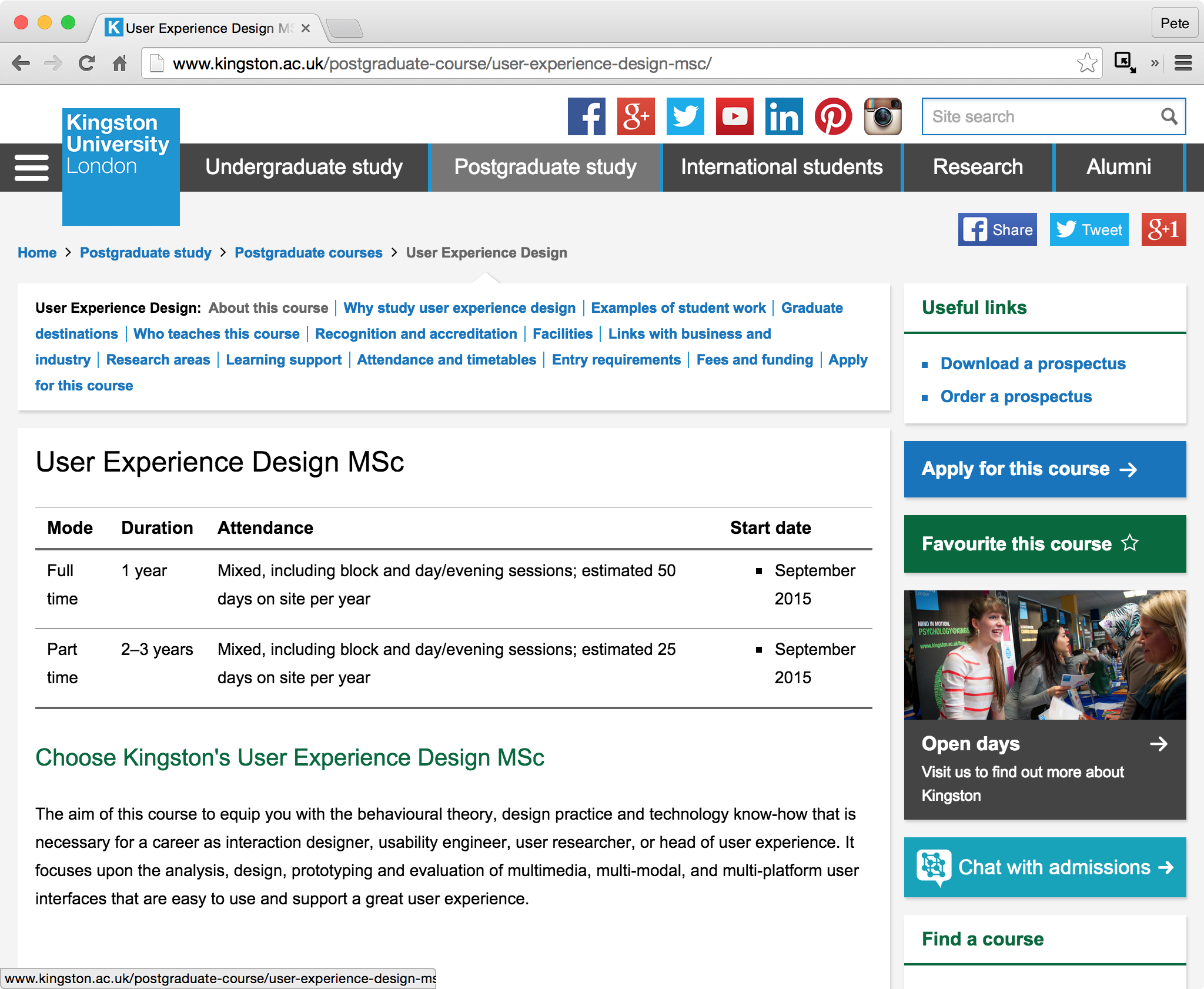 Further Discussions - UX Workshop